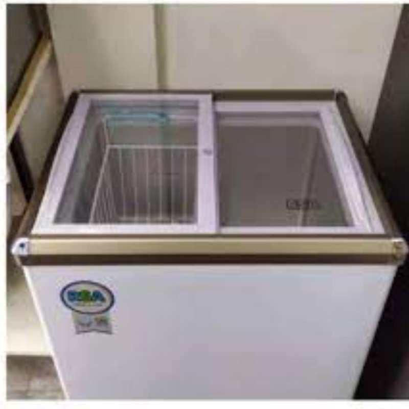 Jual Sliding Flat Glass Freezer Box Kaca Sliding Flat Rsa Xs-200 Di ...