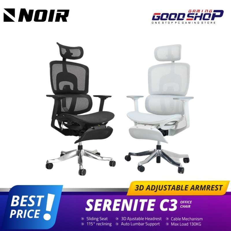 Promo Neo Serenite C3 Ergonomic Office Chair - Light Grey Diskon 10% Di ...