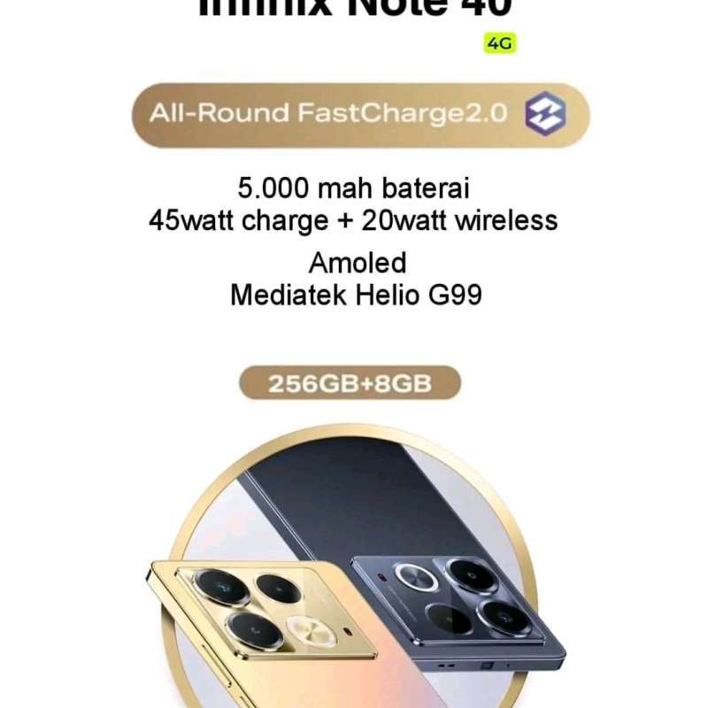 Jual Infinix Note 40 Ram 8/256gb Di Seller Lotus Cell Makassar - Lotus ...