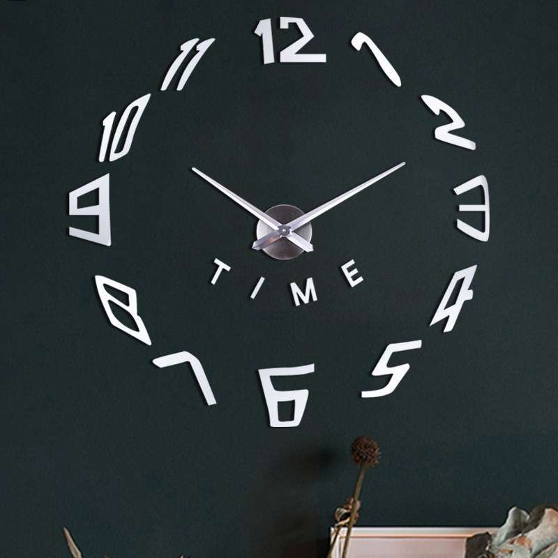 Promo Jam Dinding Besar / Giant Model Spherical 60 Cm Silver Diskon 22% ...