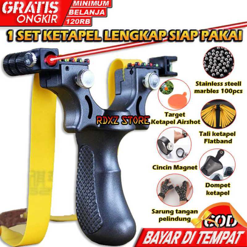 Promo Bisa - Ketapel Full Set Lengkap Siap Pakai With Laser Sight ...