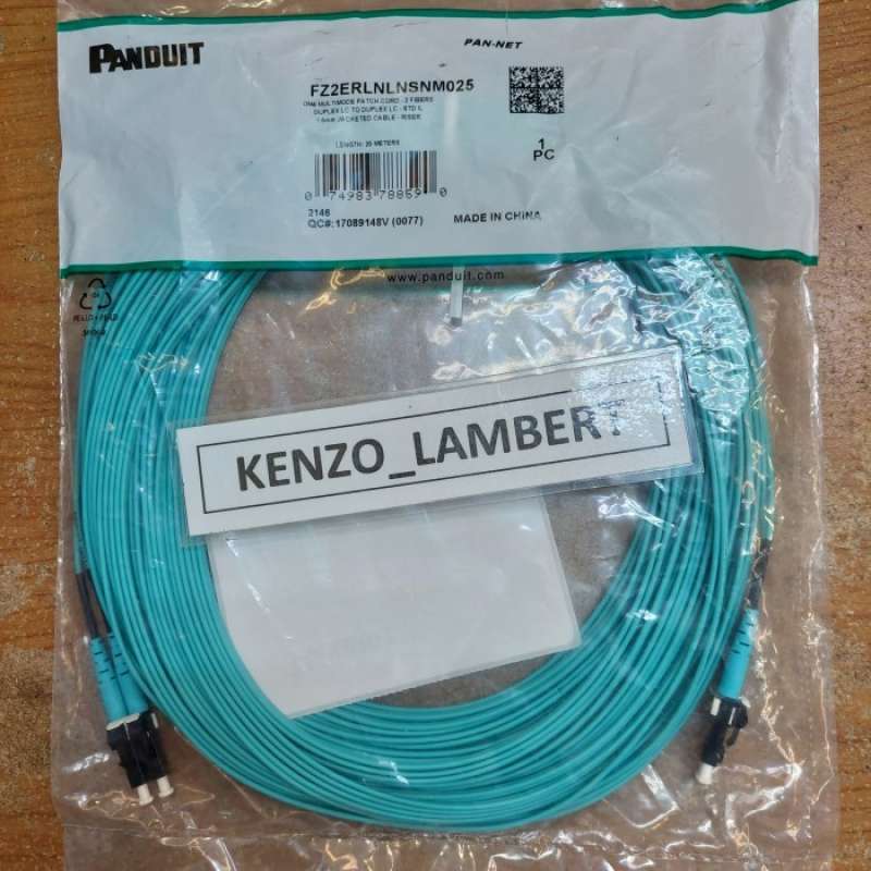 Promo Patch Cord Fo Panduit 25 Meter Om4 Multimode Duplex Lc To Duplex ...