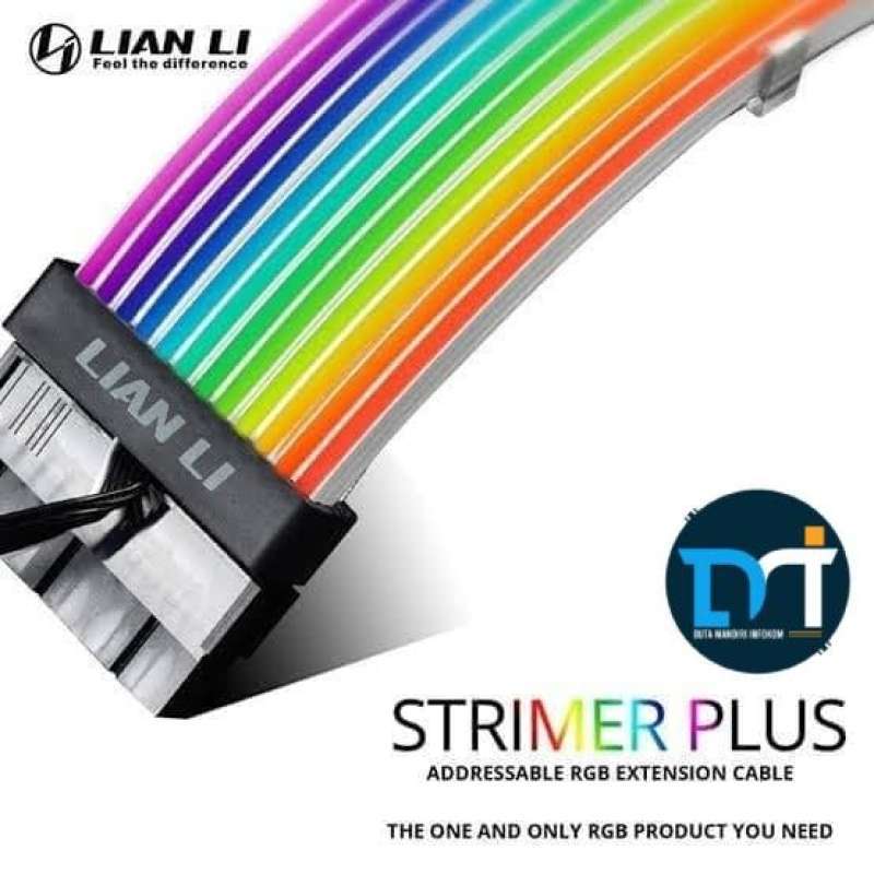 Promo Lian Li Strimer Plus V2 Rgb 24 Pin Modular Psu Extansion Cable ...