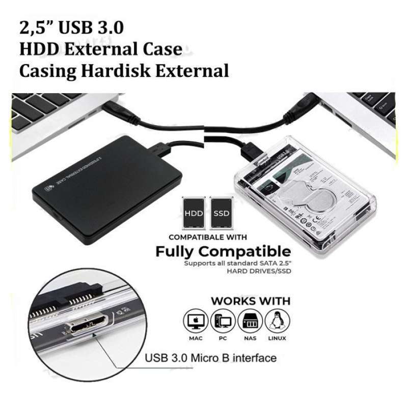 Promo Casing Hardisk External Hdd Ssd External Case 2.5 Usb 3.0 Enclosure Diskon 23% Di Seller ...