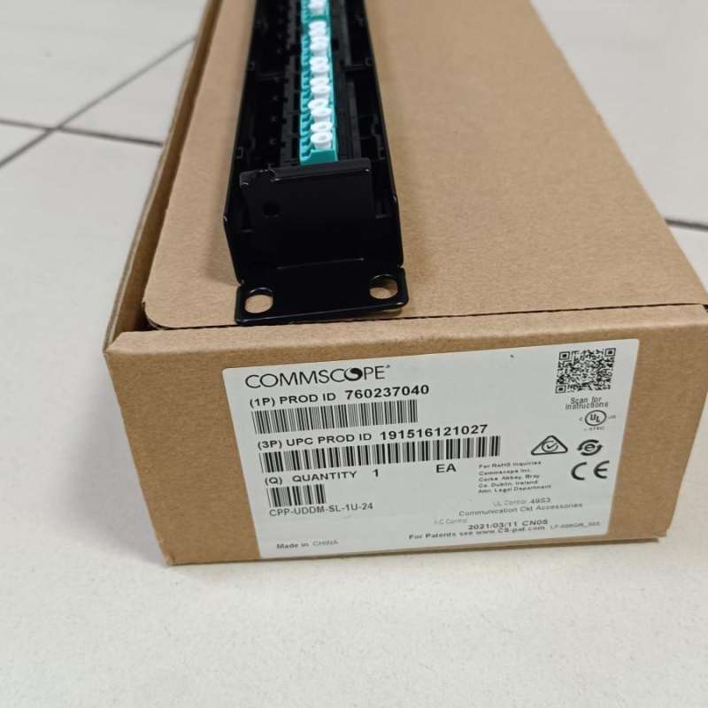 Jual Patch Panel Fiber Optik Commscope 24 Core 48 Core Lc 1 U Rack ...