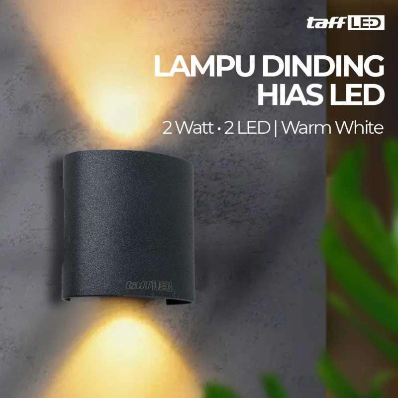Jual Lampu Dinding Hias Led Plastic Body 2 W 2 Led Warm White 2t Lampu ...