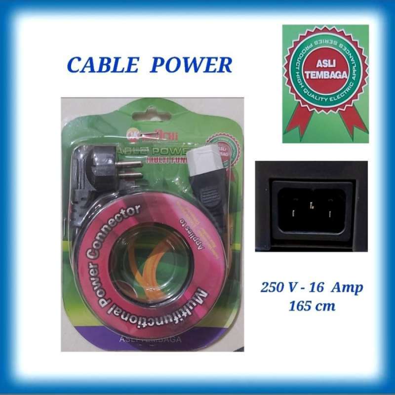 Promo Cable Power For Rice Cooker Pot Termos Grill Listrik 16amp 3x1 ...