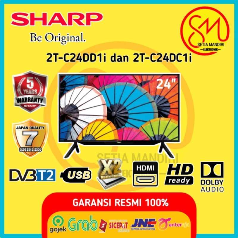 Promo Sharp 2t-c24dd1i C24dc1i Led Tv 24 Inch Digital Dvb T2 Hd Usb Hdmi - 2t-c24dc1i Diskon 7% ...