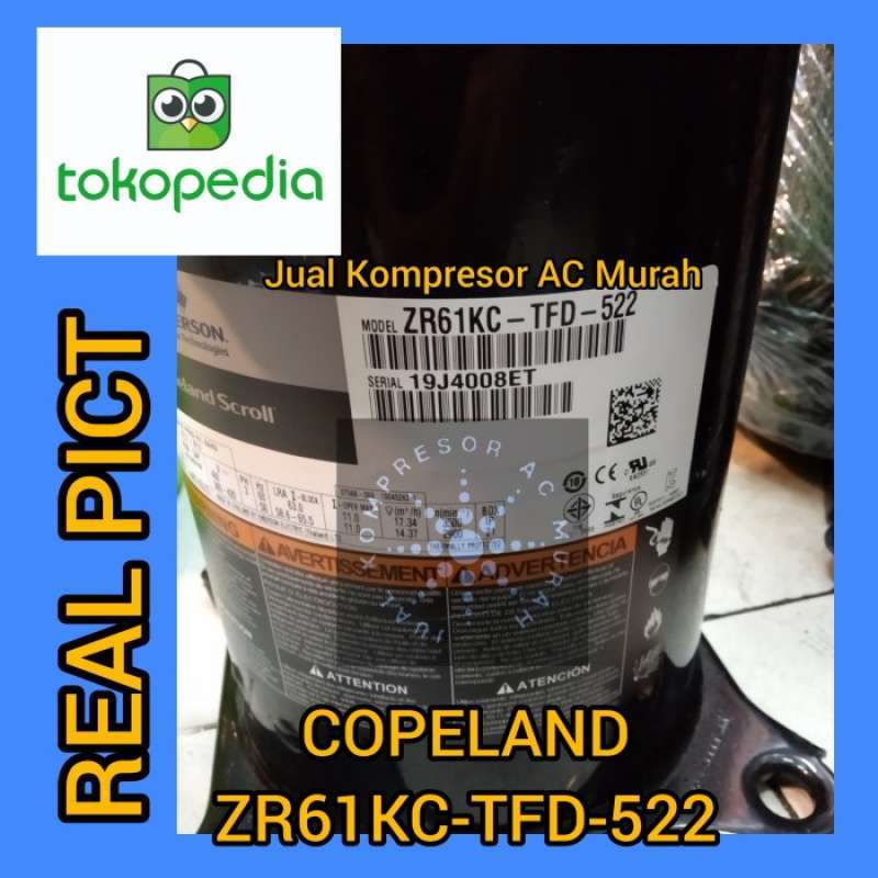 Promo Compressor Copeland Zr61kc-tfd-522 / Kompresor Scroll ( Zr61 ) Diskon 3% Di Seller ...