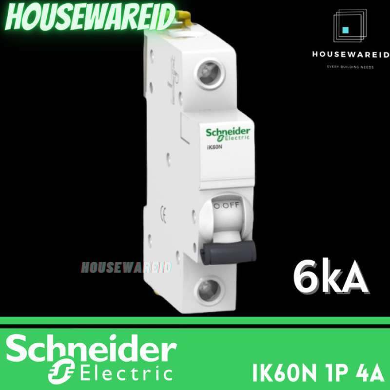 Promo Mcb Schneider Acti9 Ik60n 1 Phase 4 Ampere Sni, 1p 4a 1 Pole ...