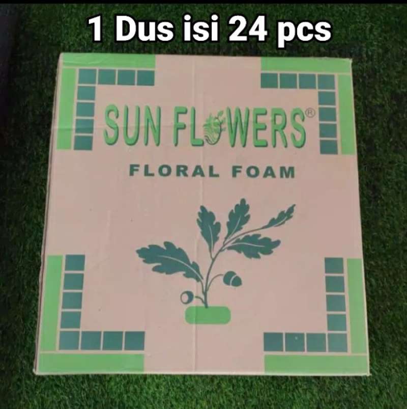 Promo Busa Bunga Sunflower 1 Dus 24 Pcs/busa Kering/floral Foam/oasis ...