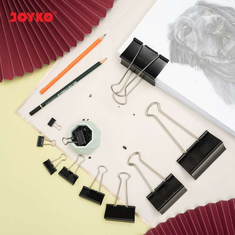 Jual Binder Clip Klip Penjepit Kertas Joyko Black 200 260 280 300 320 ...