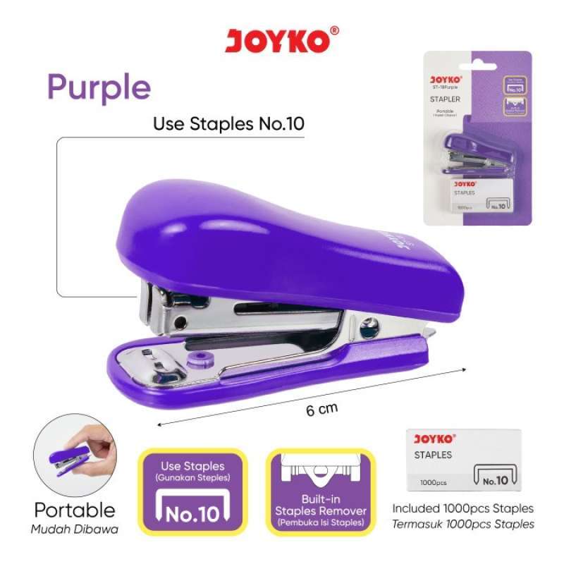 Jual Stapler Dan Staples Isi Jepretan Joyko St-18 1 Set ( Stepler + Isi ...
