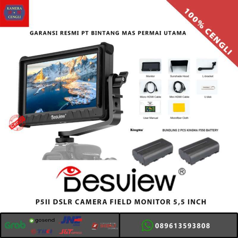 Promo Desview P5ii Eksternal Monitor 5.5 Inch On-camera P5 Ii - Resmi Diskon 23% Di Seller ...
