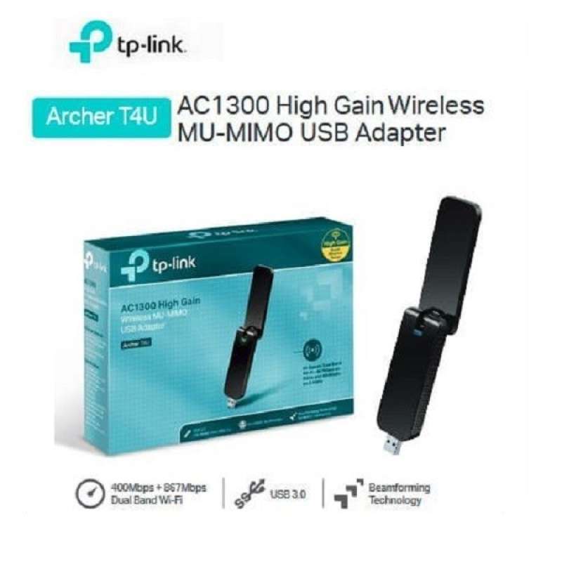 Promo Ac1300 Wireless Mu-mimo Usb Adapter Archer T4u Diskon 23% Di ...