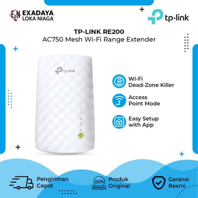 Promo Re200 Ac750 Wi-fi Range Extender Diskon 23% Di Seller Praptuma - Cengkareng Barat, Kota ...