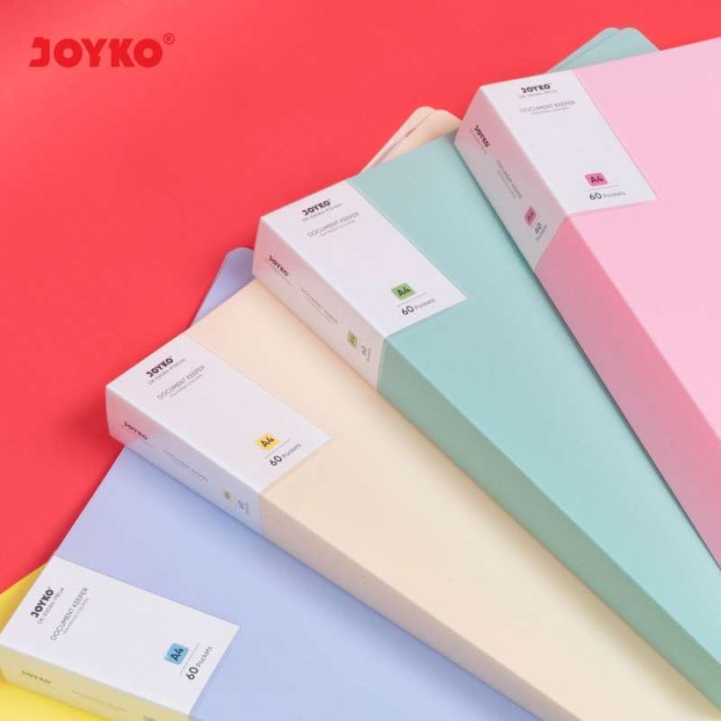 Jual Document Keeper Clear Holder Map File Dokumen Folder Joyko Pastel ...