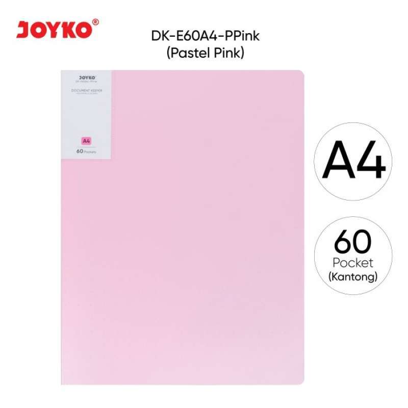 Jual Document Keeper Clear Holder Map File Dokumen Folder Joyko Pastel ...
