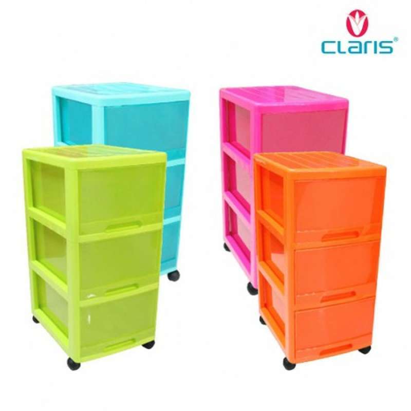 Promo Claris Lemari Laci Cabinet Princia Rak Susun Drawer Plastik Roda ...