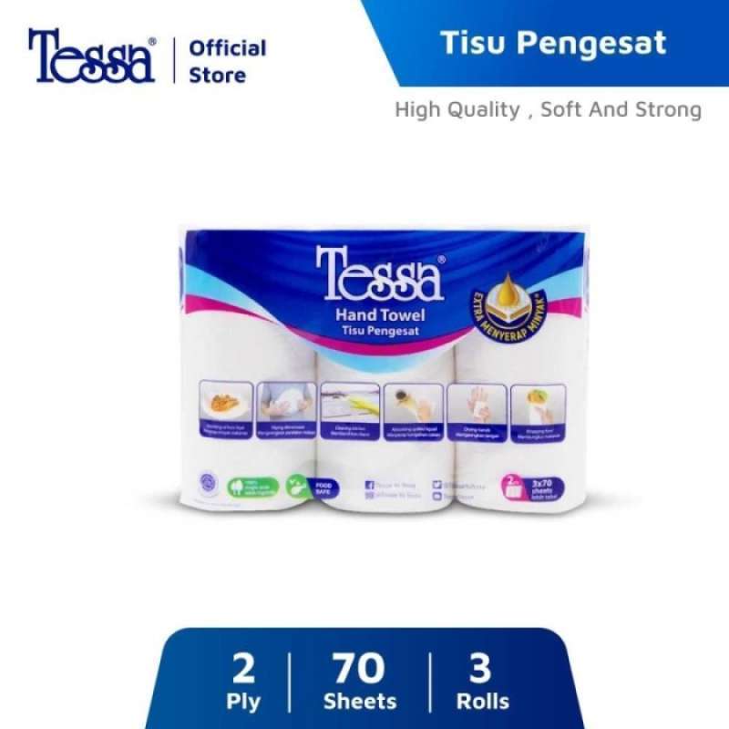 Jual Tissue Tessa Kitchen Towel/hand Towel 3 Roll/tisue Dapur /tisu ...