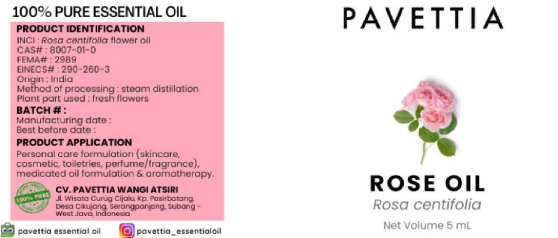 Jual 5 Ml Sampel - Rose Oil / Minyak Mawar (rosa Centifolia) Di Seller ...