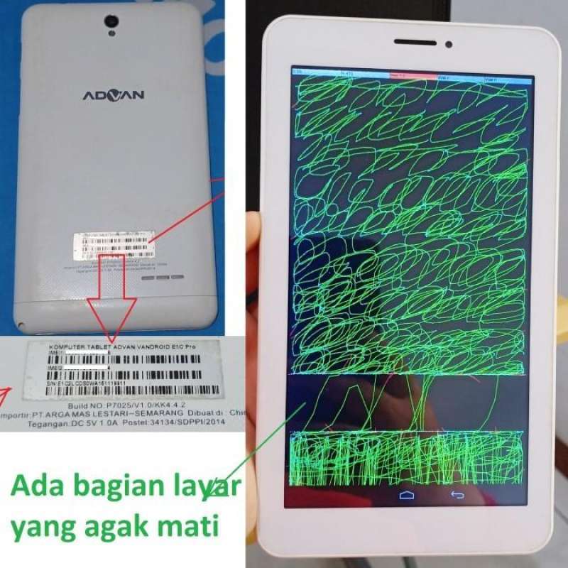 Jual Advan Vandroid E1c Pro Tablet Android Jual Sbg Parts Di Seller ...
