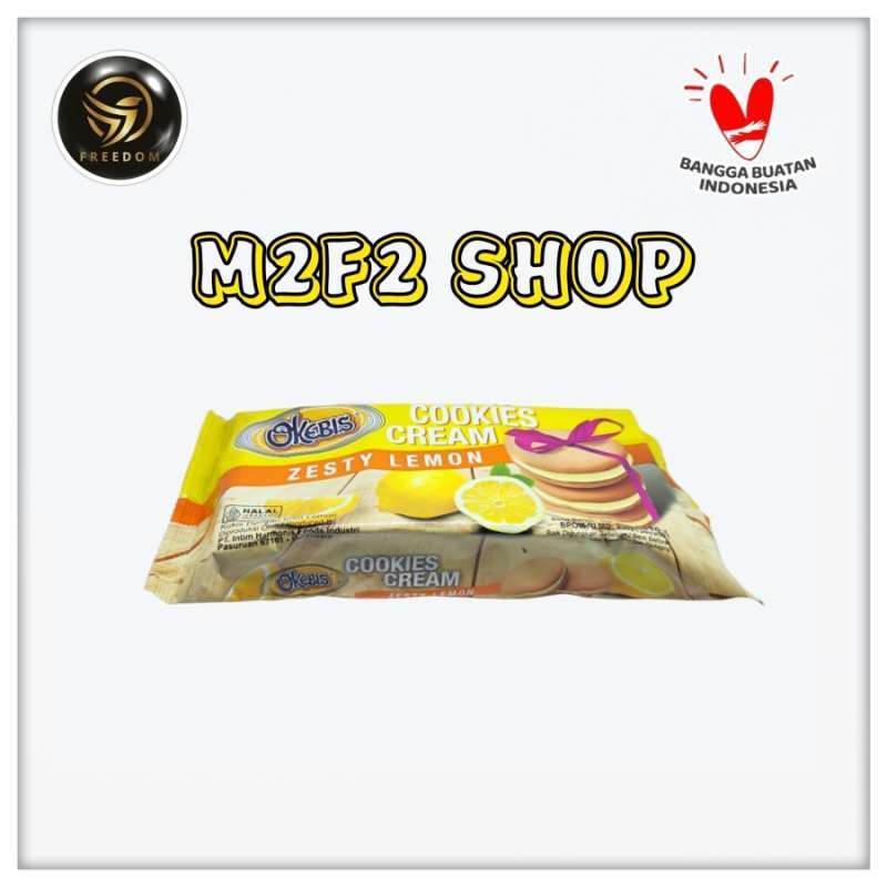 Promo Okebis Cookies Cream Zesty Lemon | Kukis Krim Jeruk Lemon - 170 ...