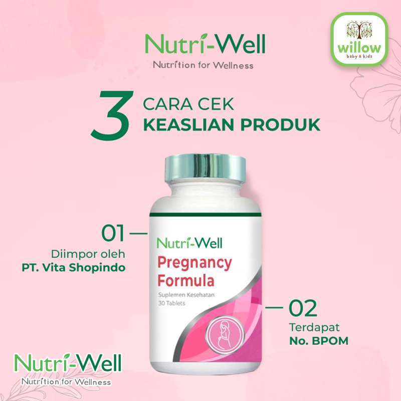 Jual Vitamin - Nutriwell Pregnancy Formula Di Seller Willow Baby Shop Official Store - Willow ...
