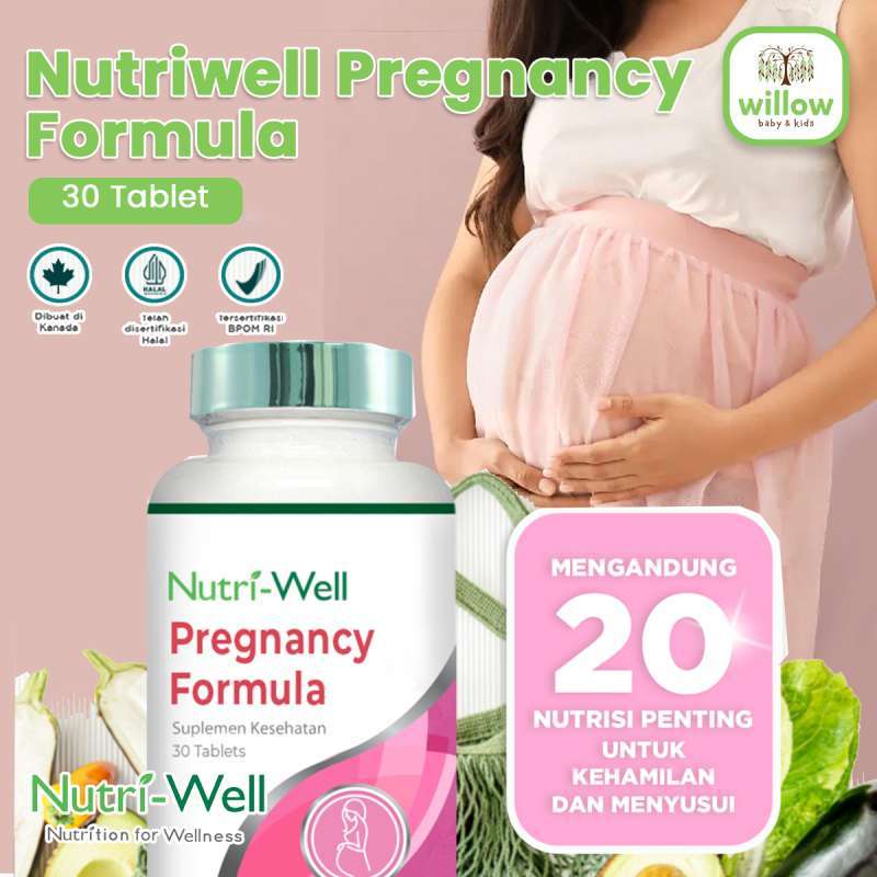 Jual Vitamin - Nutriwell Pregnancy Formula Di Seller Willow Baby Shop Official Store - Willow ...