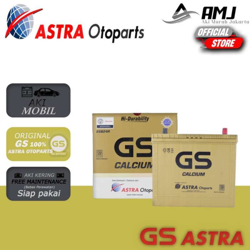 Promo Aki Gs Calcium Ns60 / 65b24r 55 Ah 6 Bulan Baru - Gojek/grab ...