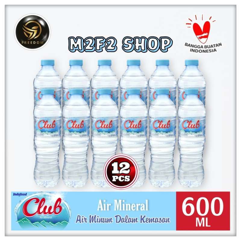 Promo Air Mineral Club Tanggung Botol Plastik Pet - 600 Ml (kemasan 12 ...