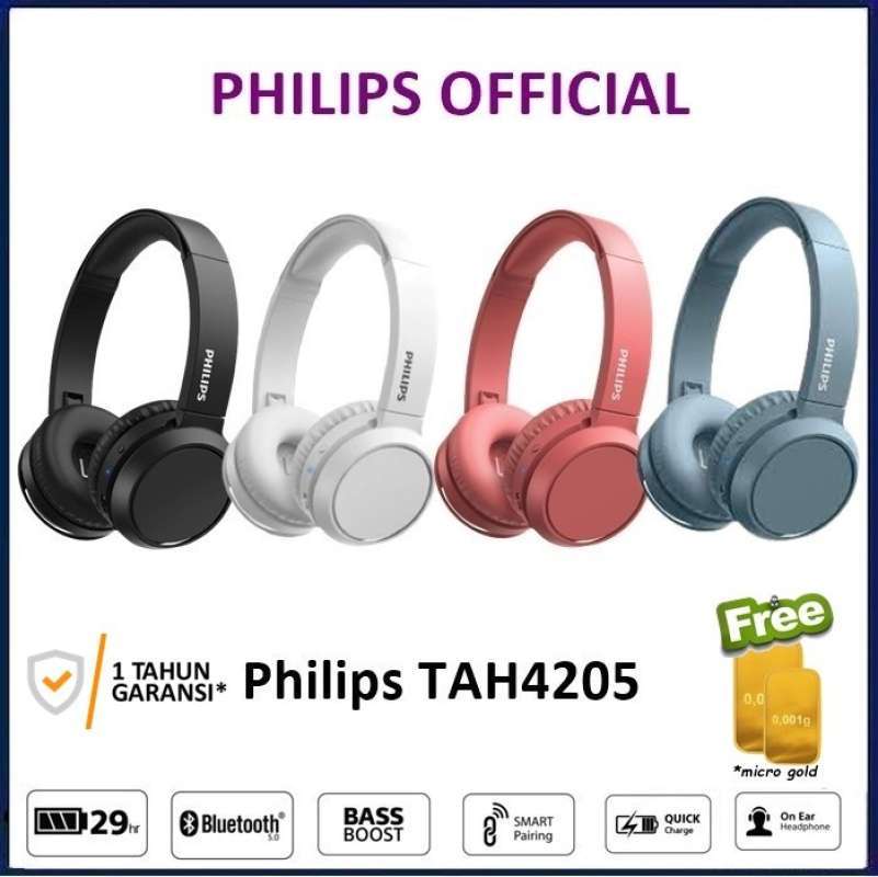 Promo Philips Tah4205 On-ear Wireless Headphones Headset Tah 4205 ...