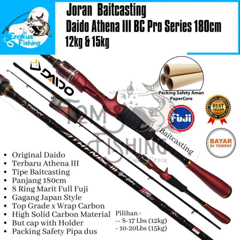 Promo Joran Pancing Daido Athena Iii 3 Pro Series Full Fuji Terbaru Murah - Baitcasting Bc ...