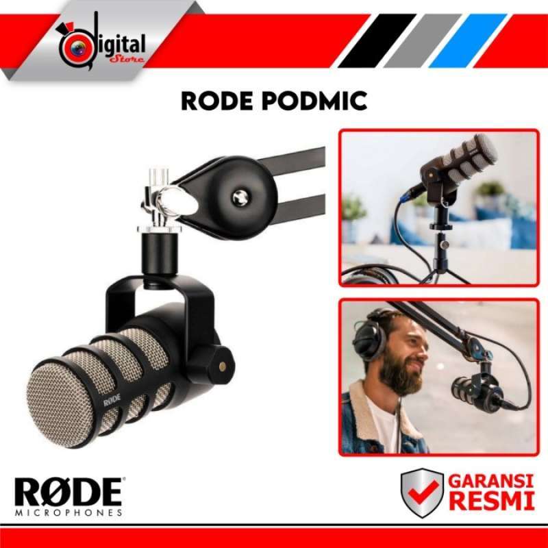 Promo Rode Podmic / Pod Mic Dynamic Podcasting Microphone Original ...