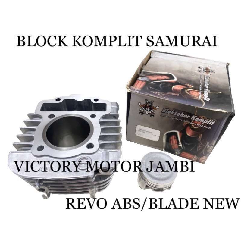 Jual Blok Block Komplit Cylinder Assy Revo Abs Blade New Samurai Di ...