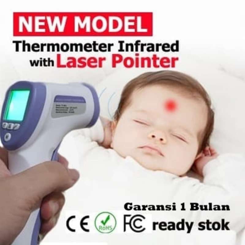 Jual Thermometer Body Termometer Kid Anak Badan Infrared Digital Ir ...