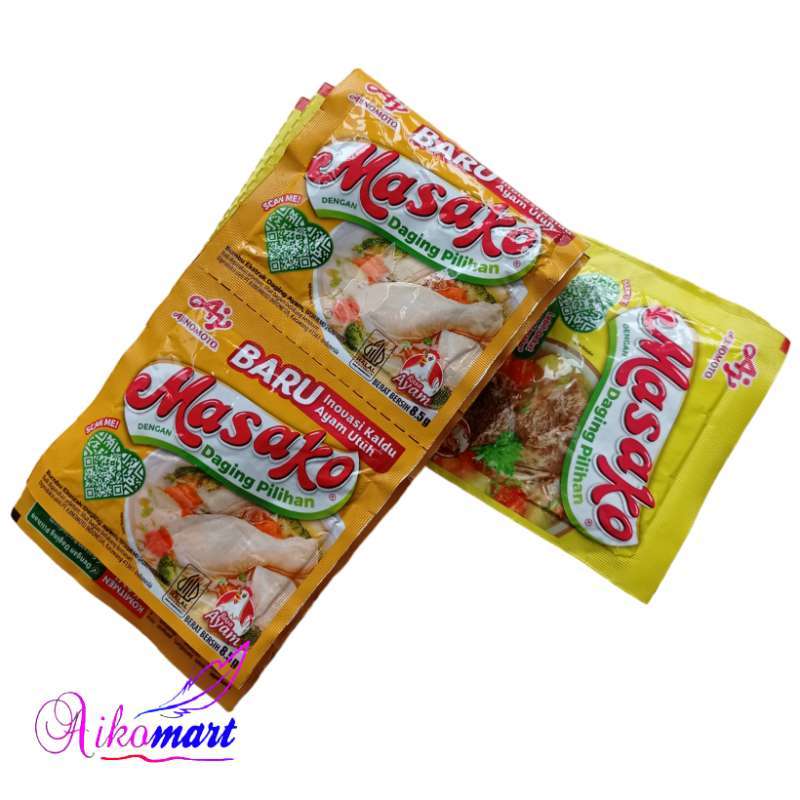 Jual Masako Bumbu Kaldu Ayam Sapi 8,5 G Penyedap Rasa Renceng 12 Pcs Di ...