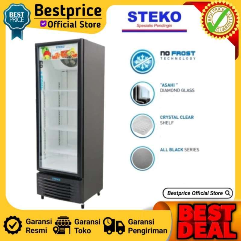 Promo Showcase Steko 4 Rak Mg 220 Kulkas Minuman Steko 200 Liter No ...