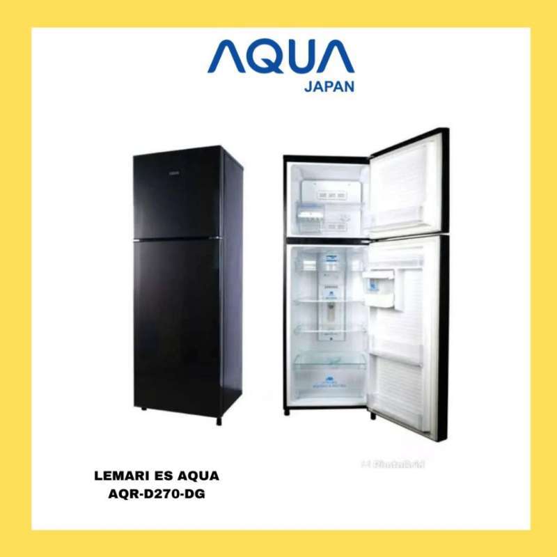 Jual Lemari Es Aqua Aqr-d270-dg 2 Pintu 220 Liter / Kulkas Aqua 2 Pintu Di Seller Elektroniqu ...
