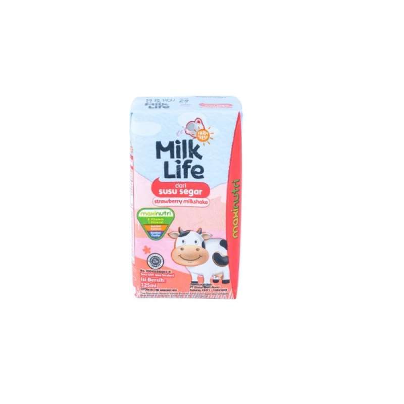 Jual Milk Life Uht Stroberi Milkshake 125ml / 115ml Di Seller Hypermart ...