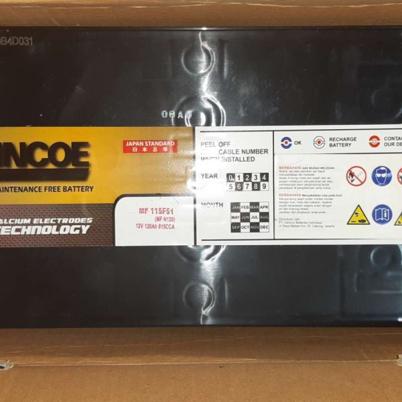 Promo Aki Accu N120 Incoe Astra Mf 115f51 12v / 120ah Aki Kering 120 ...
