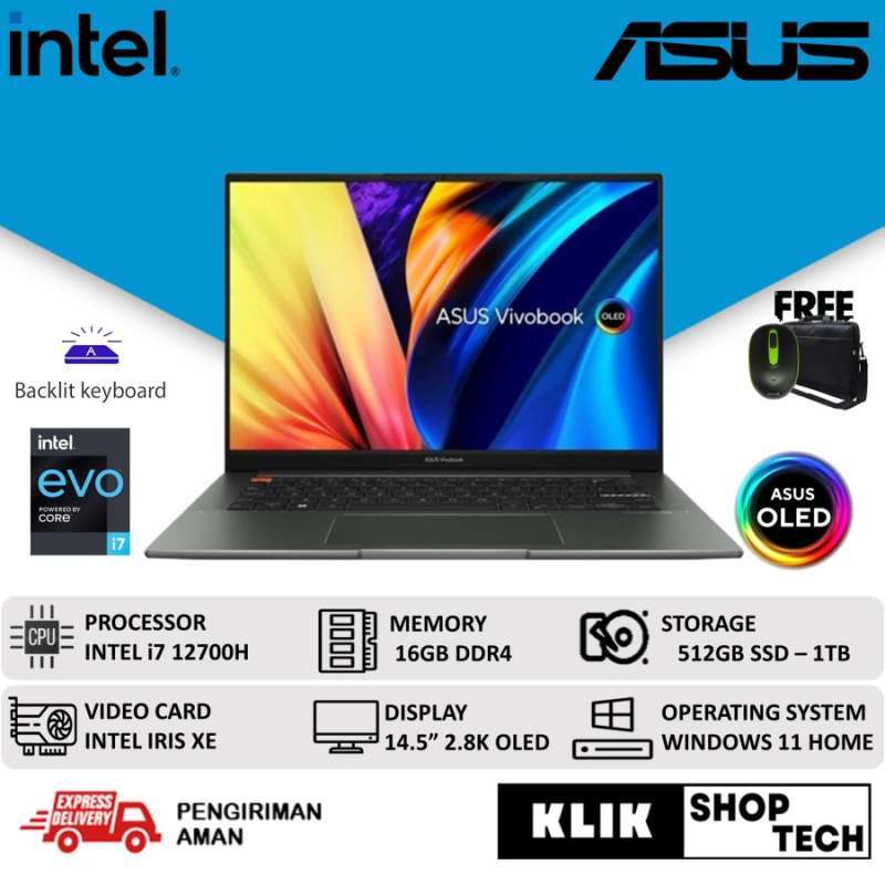 Jual Asus Vivobook S 14x Oled S5402za I7 12700h 16gb 1tb Ssd Windows 11 ...