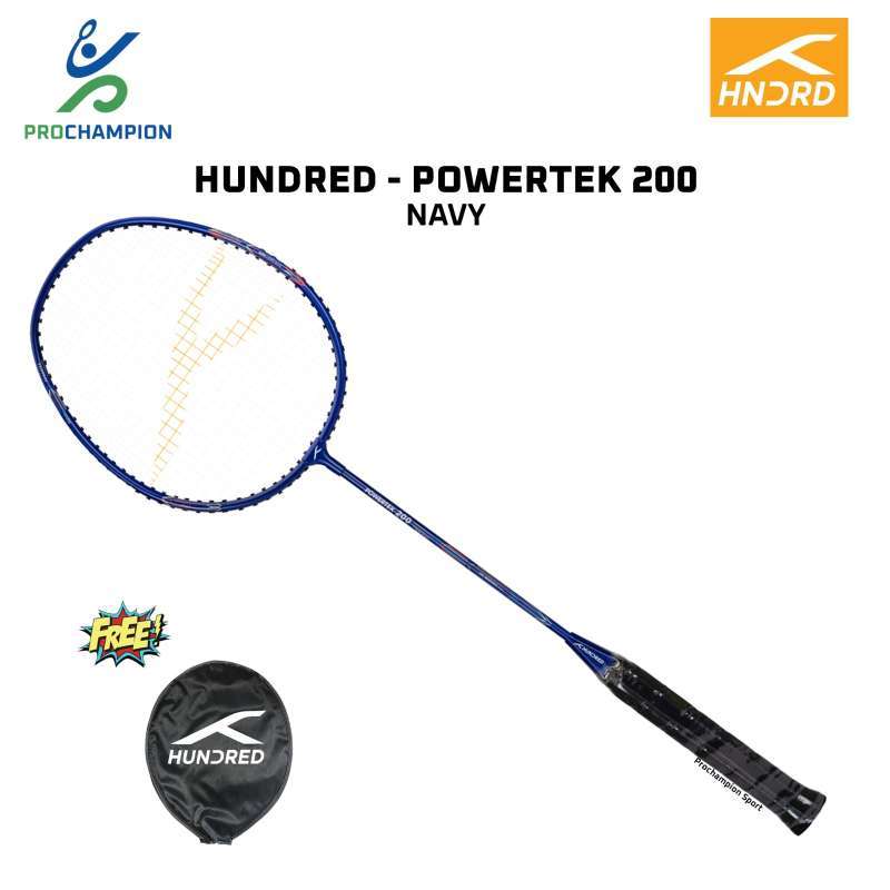 Promo New ! Raket Badminton Hundred Powertek 200 Strung Diskon 13% Di ...