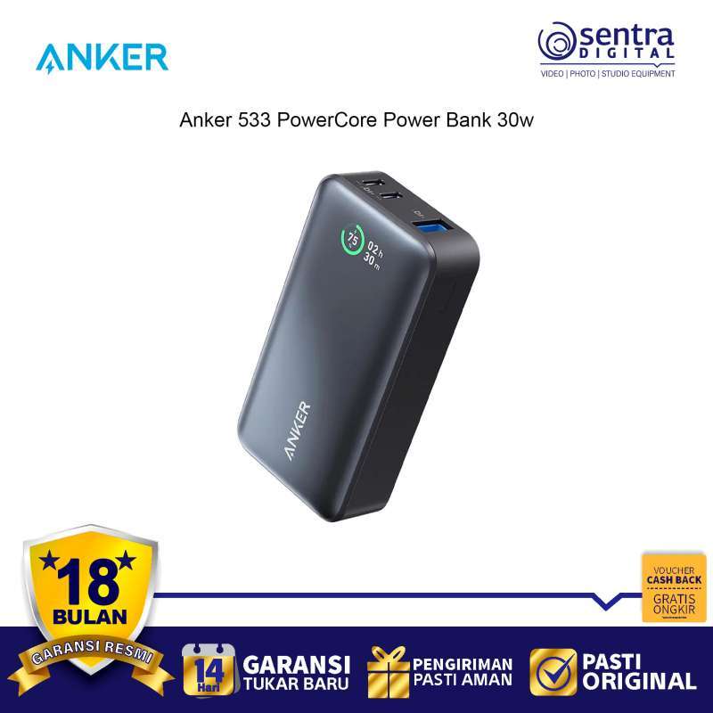 Jual Anker 533 Powercore 30w Pd Power Bank 10000mah A1256 Di Seller Sentra Digital Jogja - Sonny ...