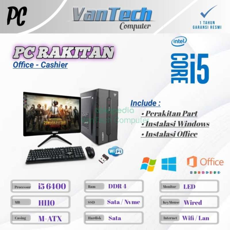 Promo Cpu Komputer Pc Rakitan Core I5 6400 Admin Dan Office Diskon 23% Di Seller Utepe Store ...