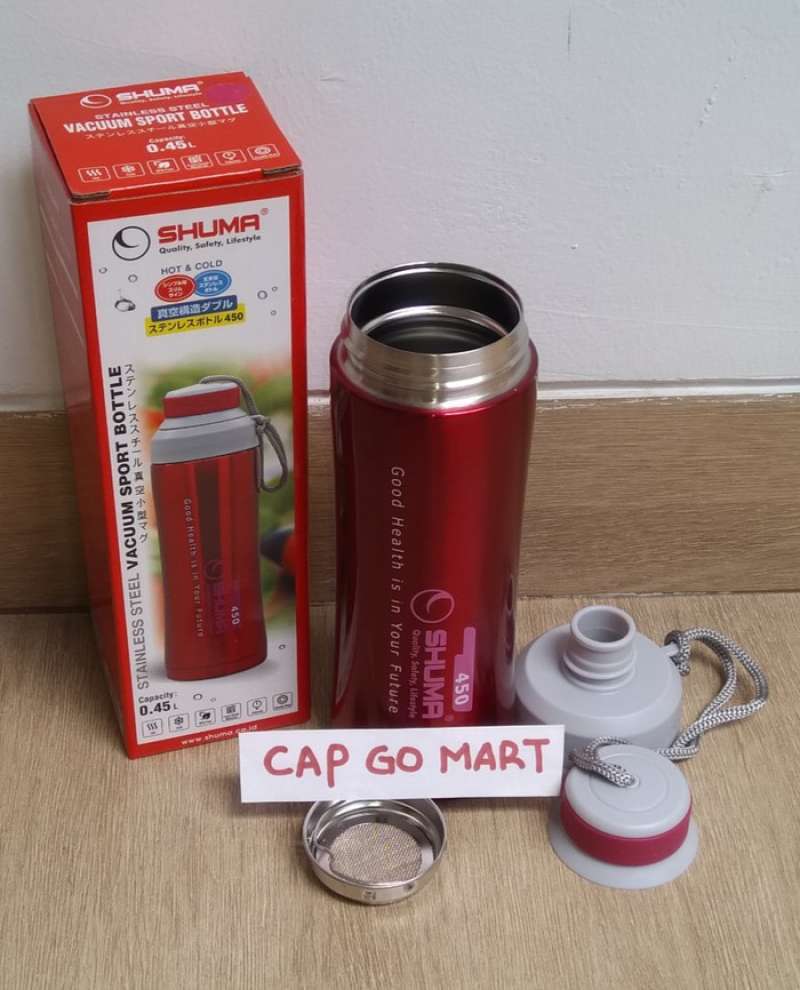 Jual Shuma Sport 450 Botol Minum Termos Air Panas & Dingin Stainless ...
