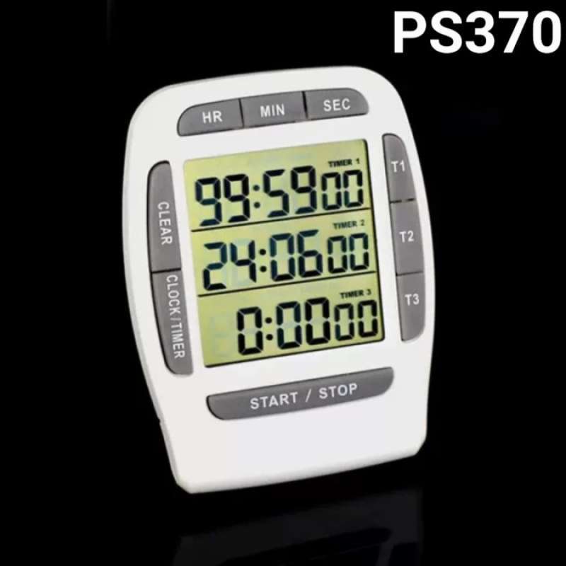 Promo Avpro Ps370 3-channels Kitchen Timer & Clock 100 Hours Countdown ...