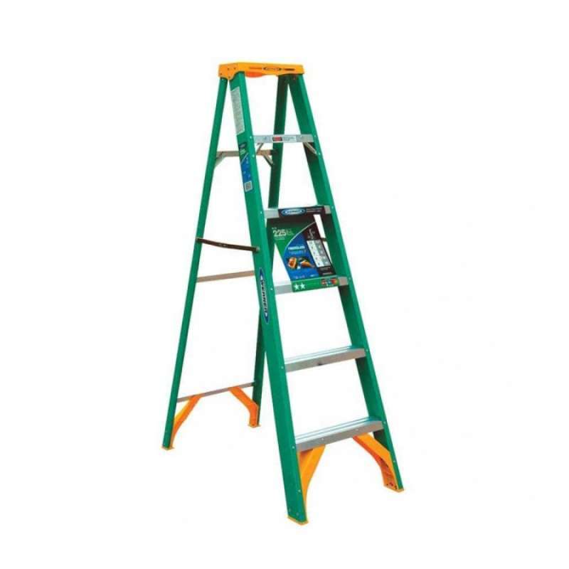 Promo Tangga Ladder Step 8 Ft / 2.4 Mtr Fiber Green Werner 0102177 ...