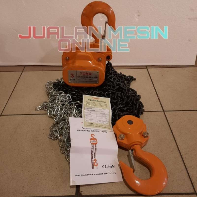 Promo Chain Block / Takel 3 Ton X 5 Meter Toho Diskon 23% Di Seller ...