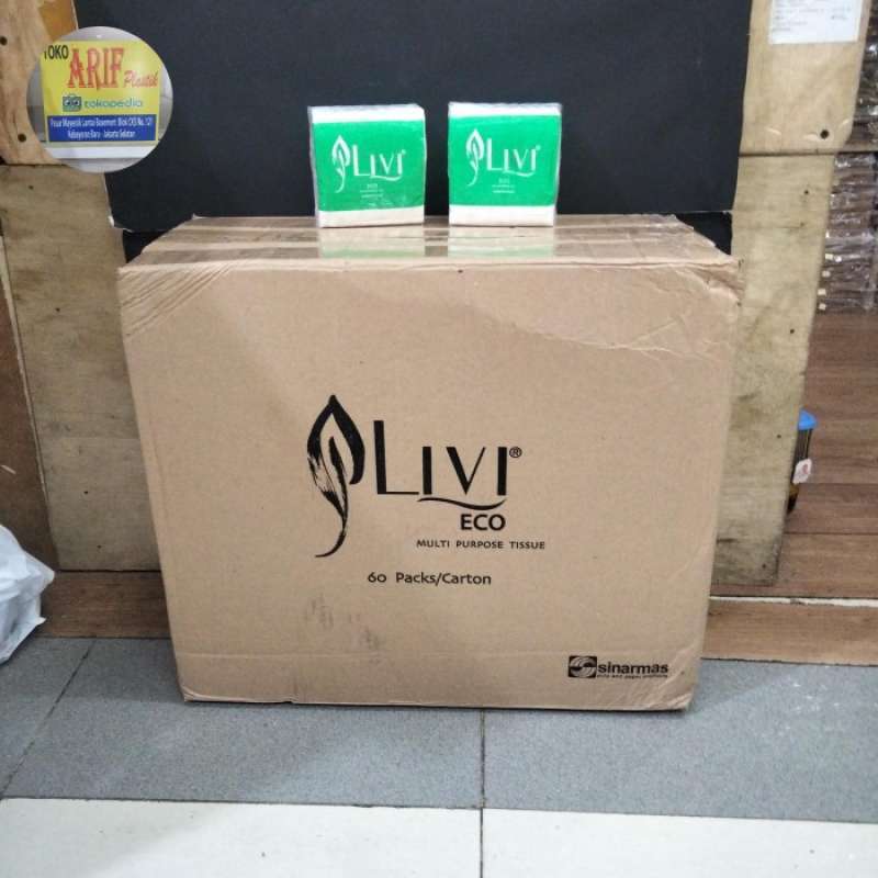 Promo Tissue Pop Up Livi Eco 1 Dus Isi 60pack Diskon 23% Di Seller ...